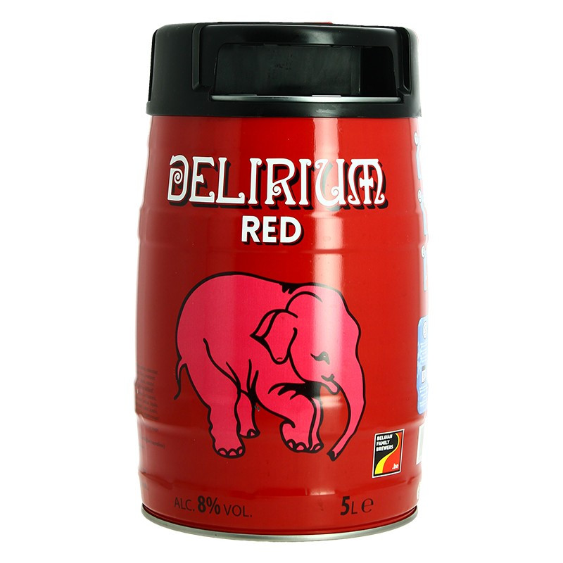 Acheter fût de bière rouge delirium red bière belge fruits rouge 5 L