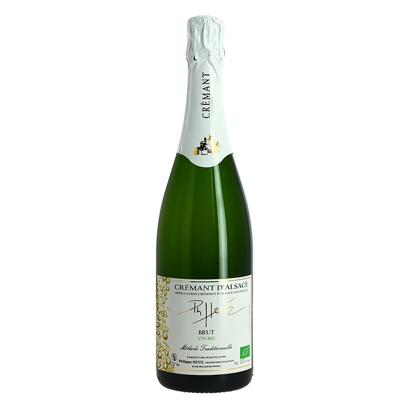 Acheter un crémant d'Alsace biologique brut par Heitz