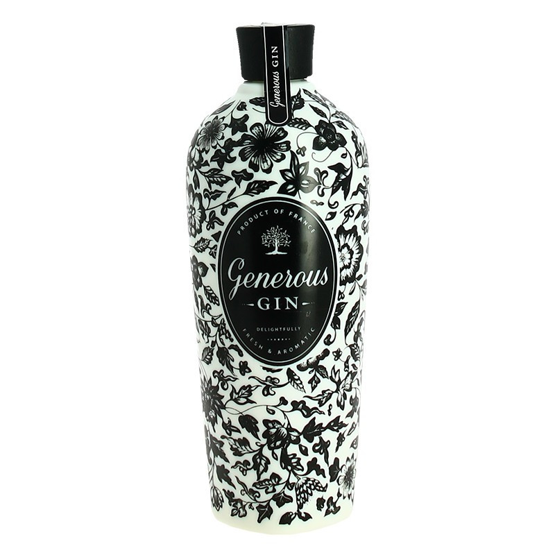 Gin Generous bouteille Noir gin de France
