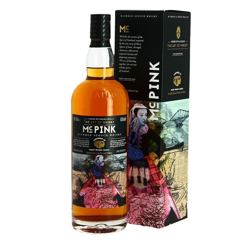 Mc Pink Whisky House of Mc Callum Blend Whisky Finit en Fût de Porto