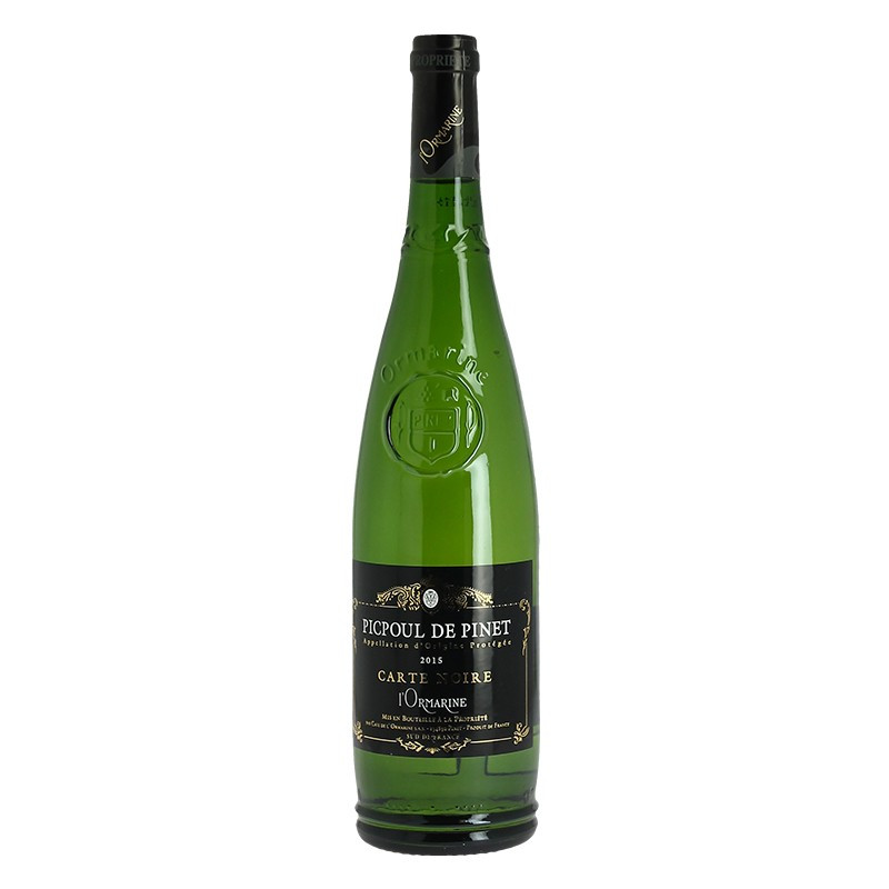 Vin blanc picpoul de pinet carte noir l'ormarine au meilleur prix