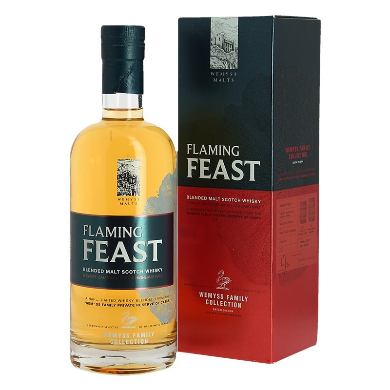 Whisky Flaming Feast whisky Ecossais de la famille Wemyss